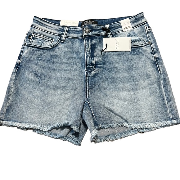 Judy Blue | Shorts | Judy Blue Los Angeles Blue Jean Shorts Raw Hem Mid ...